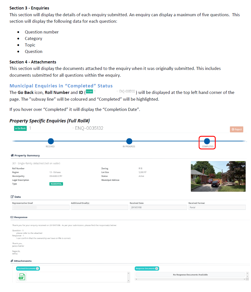 How to Create a Municipal Enquiry in My Work