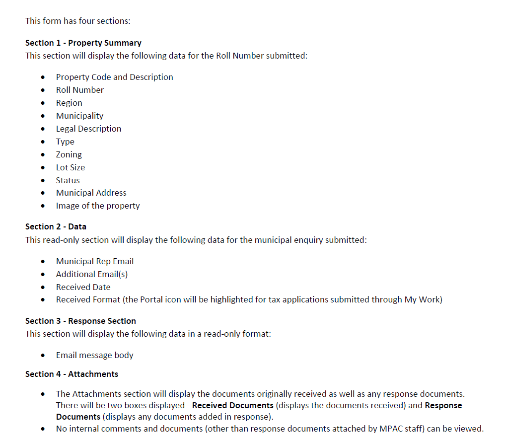 How to Create a Municipal Enquiry in My Work